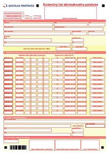 110 Evidencny list dochod.zabezpec.A5 - Mzdové a pracovné tlačivá ...